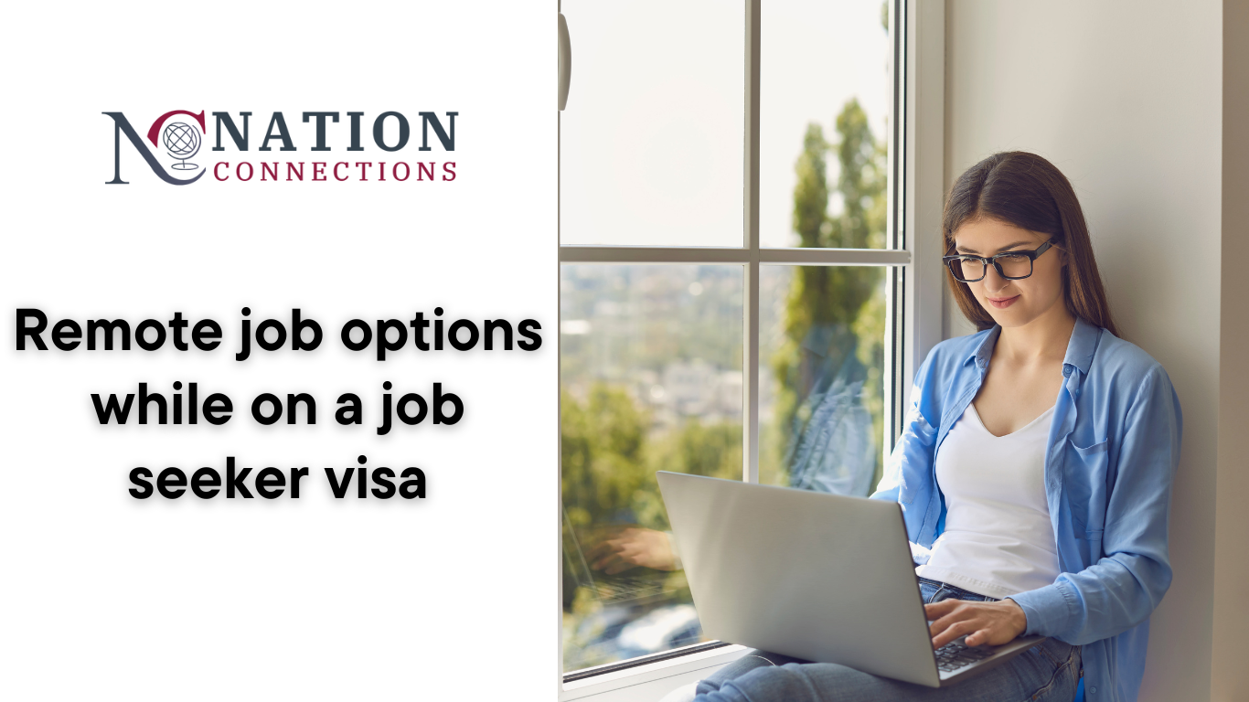 Remote job options while on a job seeker visa